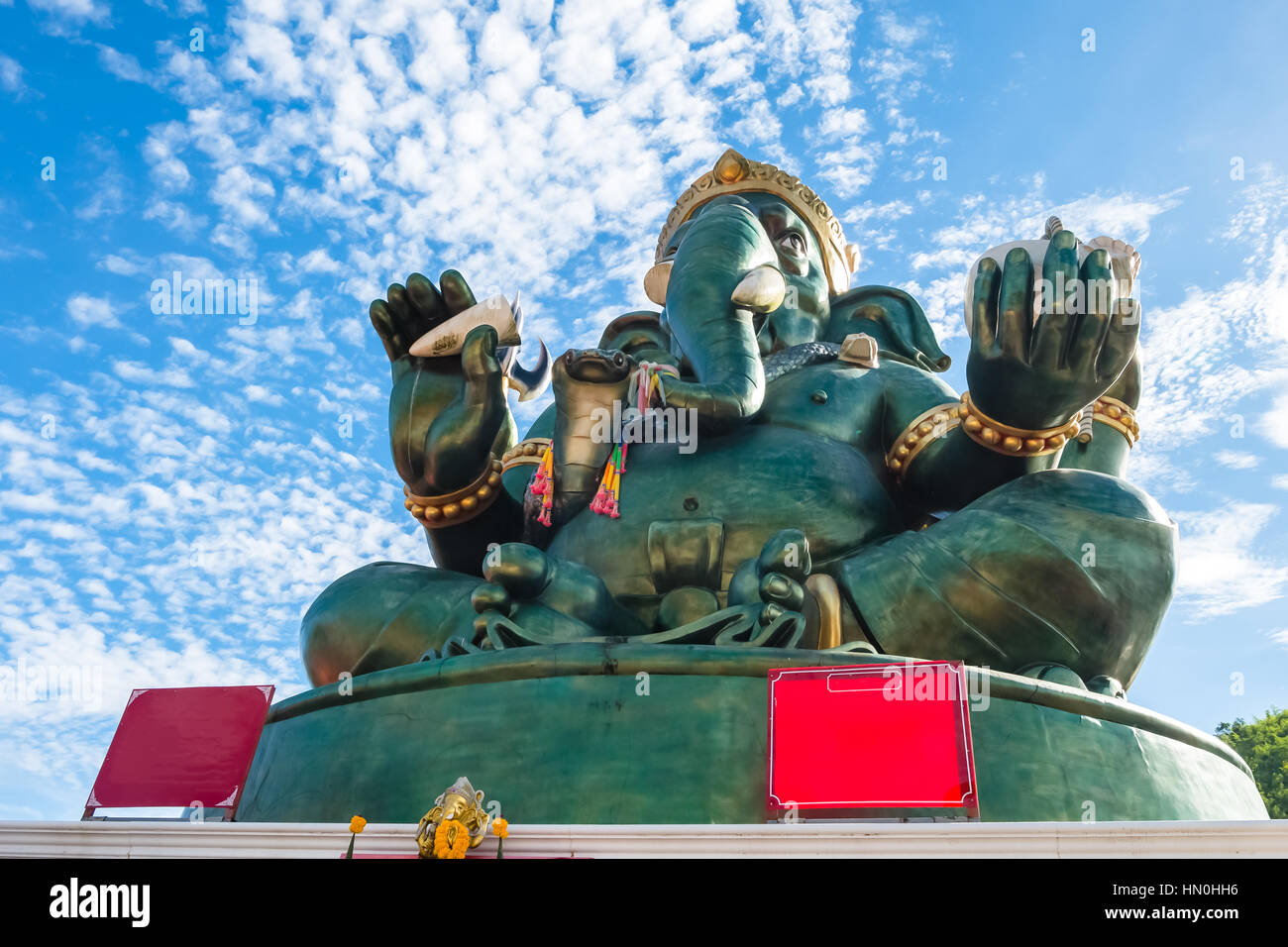 Big Ganesha statue and Hindu god,Thailand,process color Stock Photo - Alamy