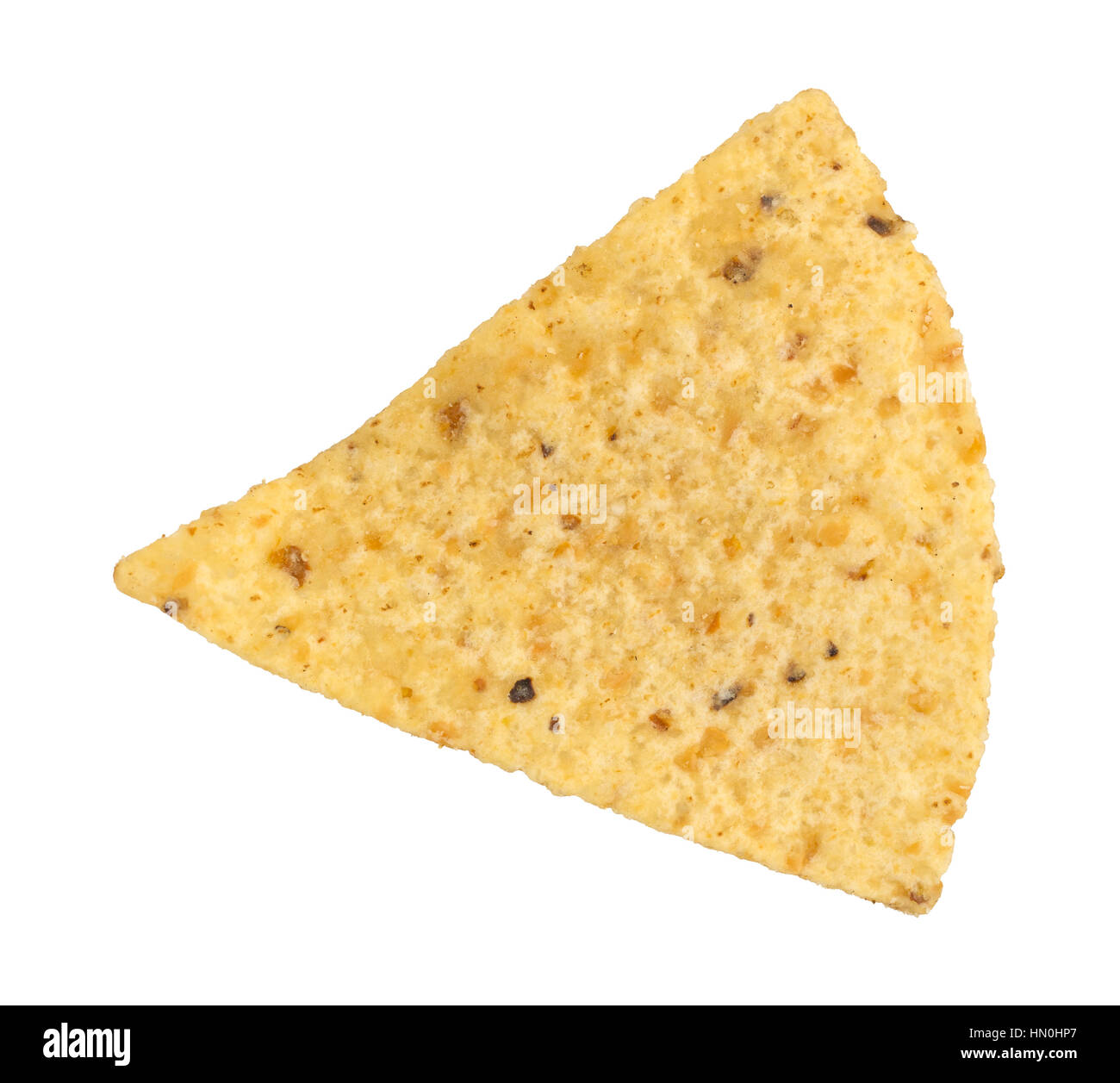 Top view of a tortilla chip isolated on a white background Stock Photo ...
