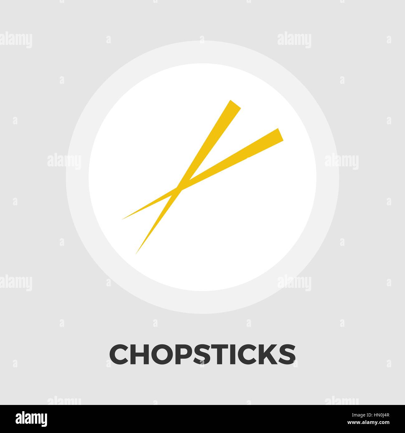 Chopsticks icon vector. Flat icon isolated on the white background ...