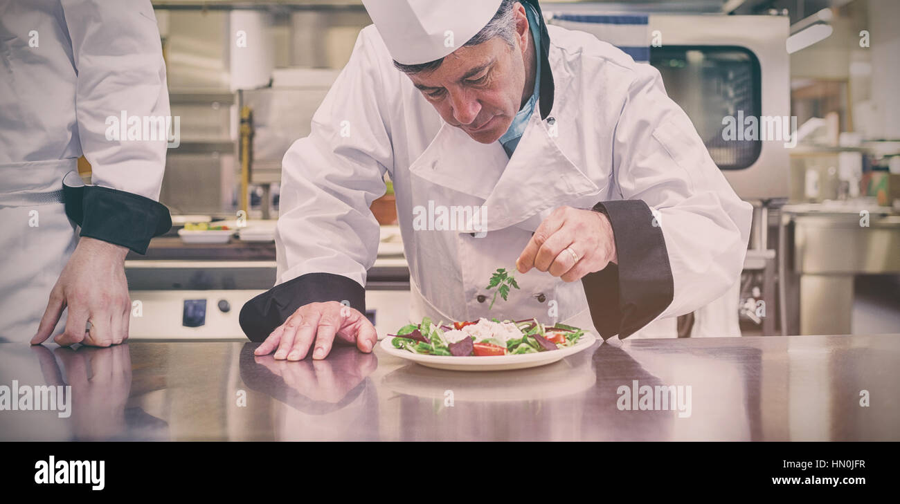 Focused chef preparing cake hi-res stock photography and images - Alamy