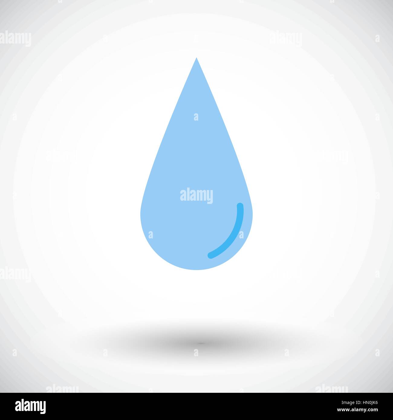 Drop. Single flat icon on white background. Vector illustration Stock ...