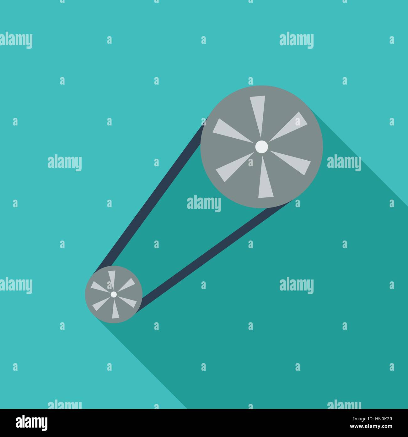 Timing belt flat icon vector hi-res stock photography and images - Alamy