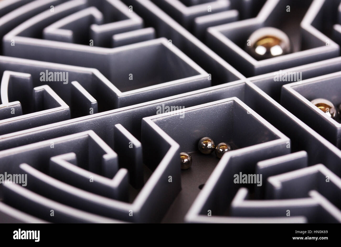 Grey labyrinth hi-res stock photography and images - Alamy