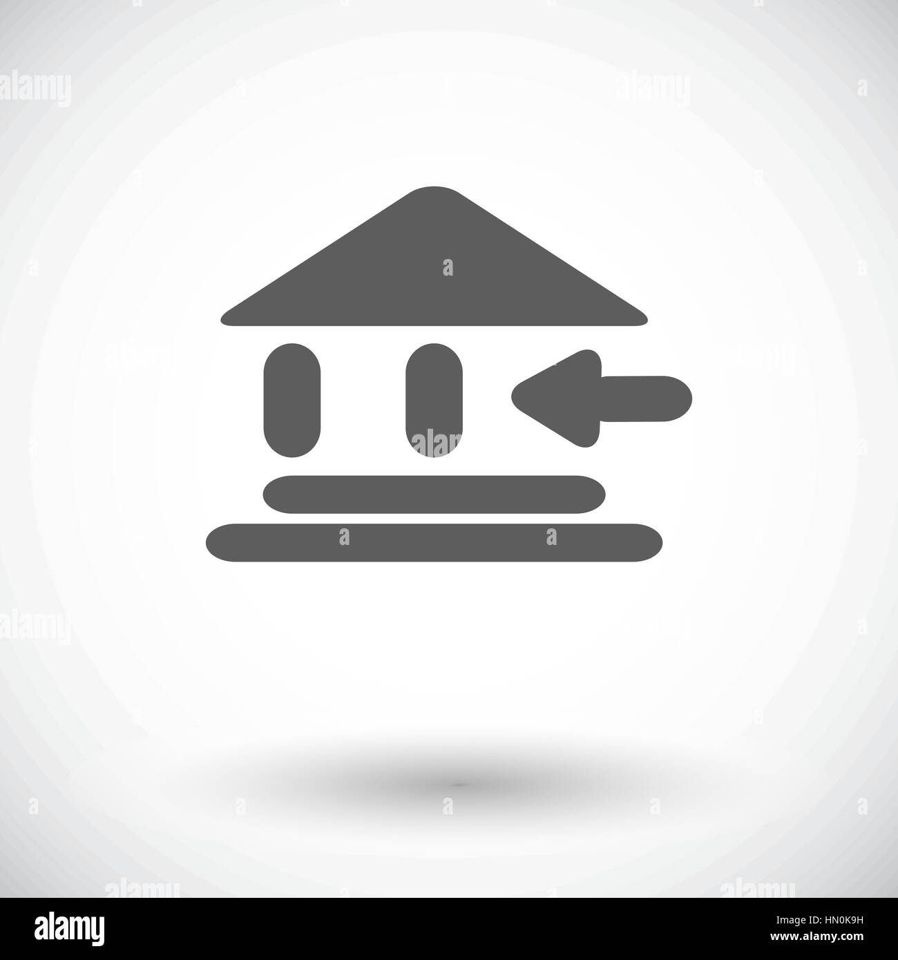 Entry. Single flat icon on white background. Vector illustration Stock ...