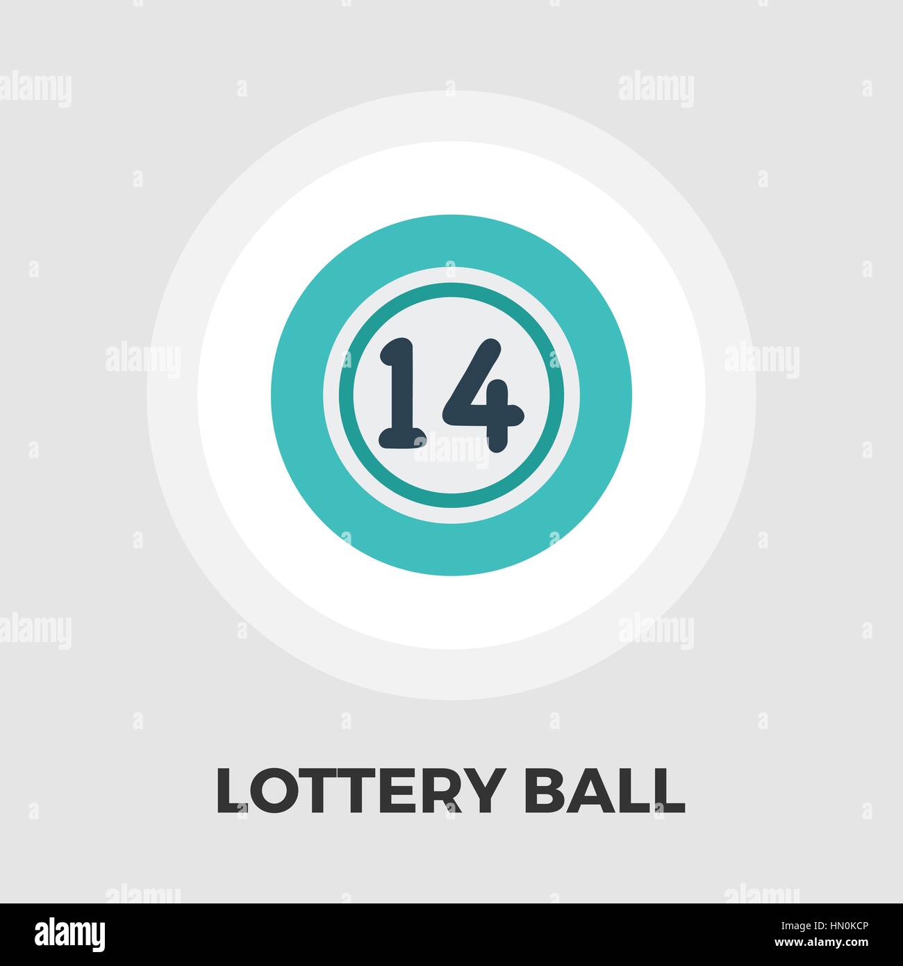 Lottery ball icon vector. Flat icon isolated on the white background ...