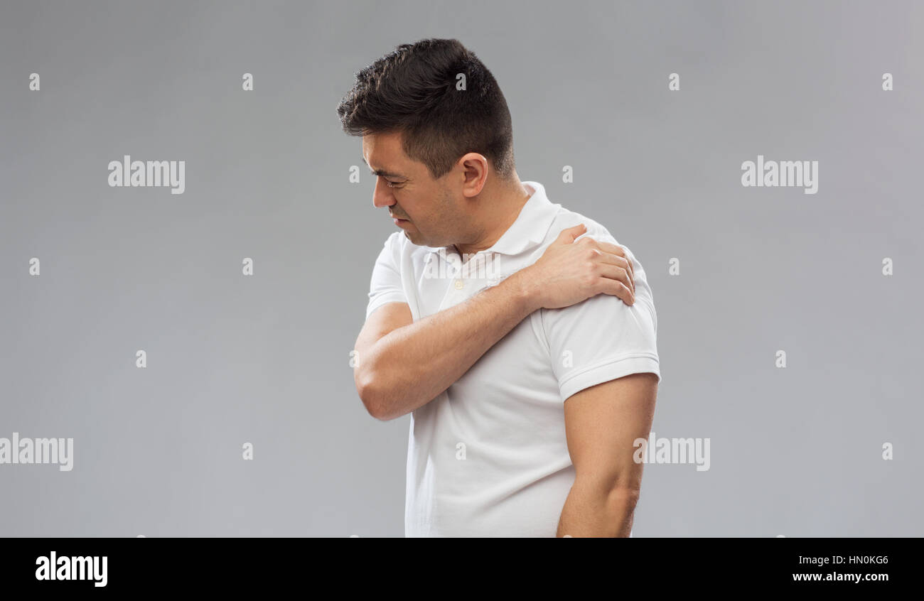 Man pain on shoulder hi-res stock photography and images - Alamy