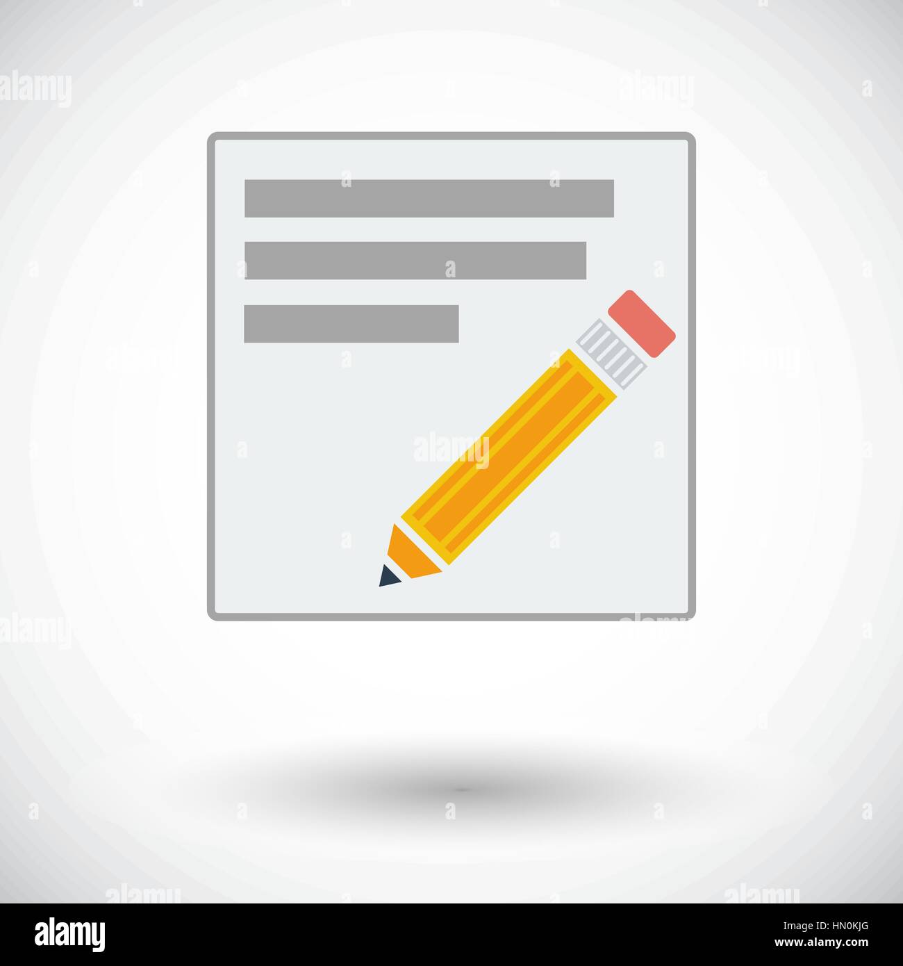 Note. Single flat icon on white background. Vector illustration Stock ...