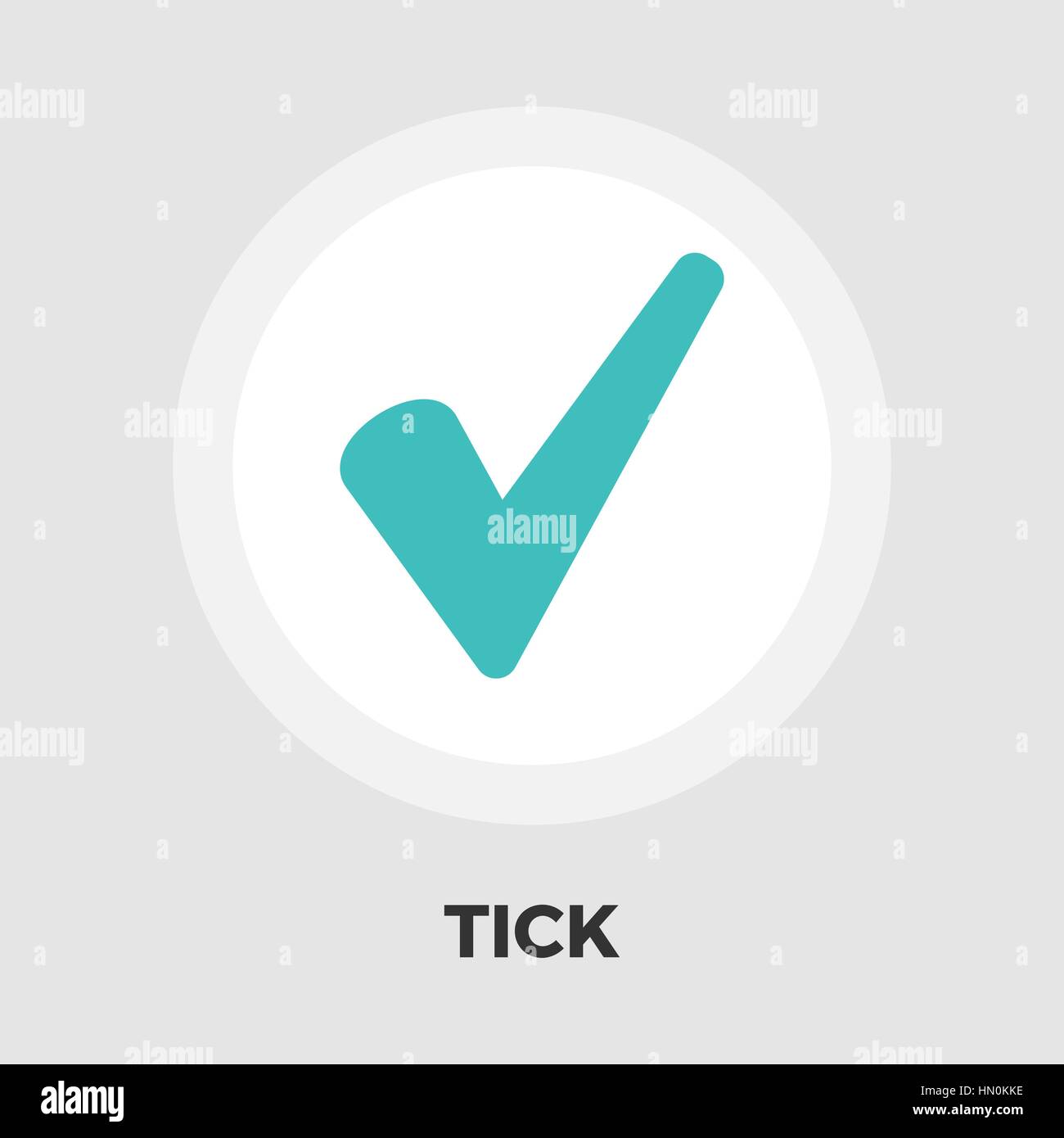 Tick icon vector. Flat icon isolated on the white background. Editable ...