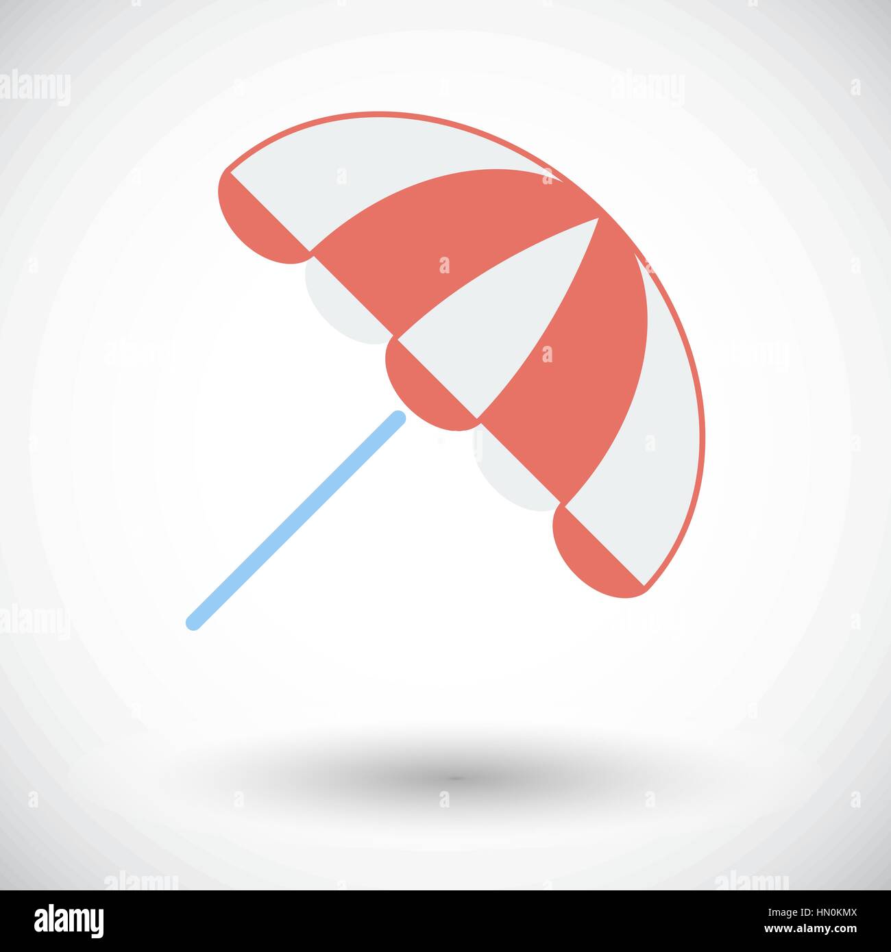Parasol. Single flat icon on white background. Vector illustration ...