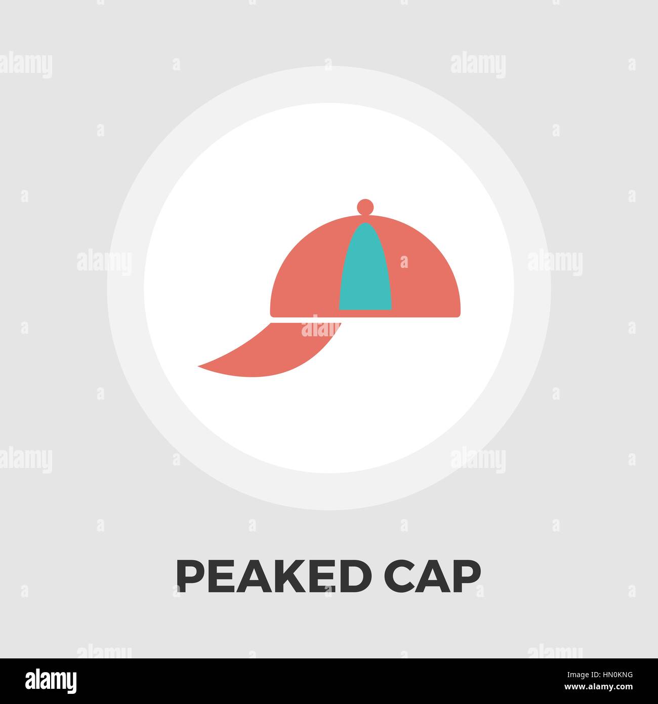 Peaked cap icon vector. Flat icon isolated on the white background ...