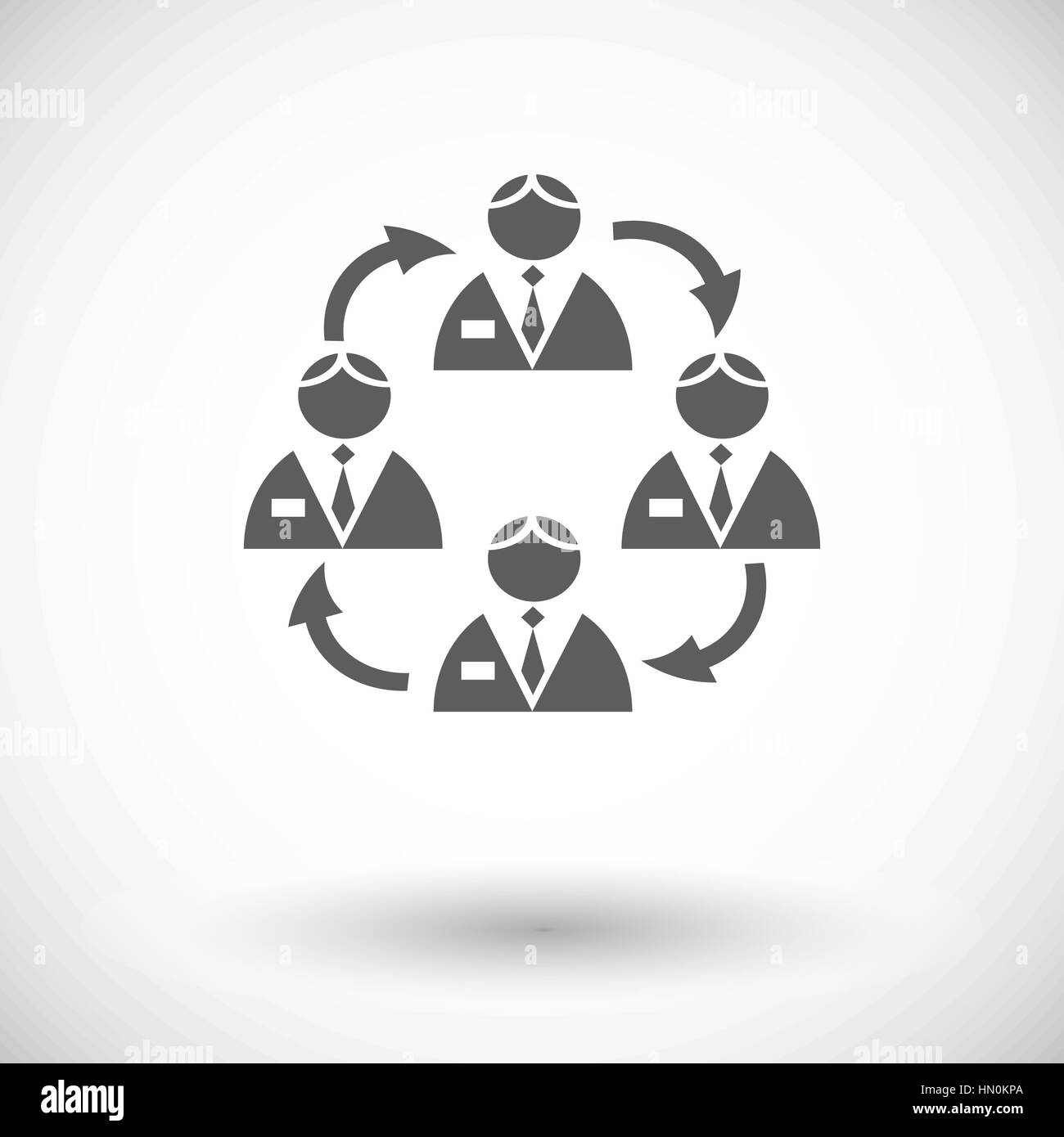 Network. Single flat icon on white background. Vector illustration ...