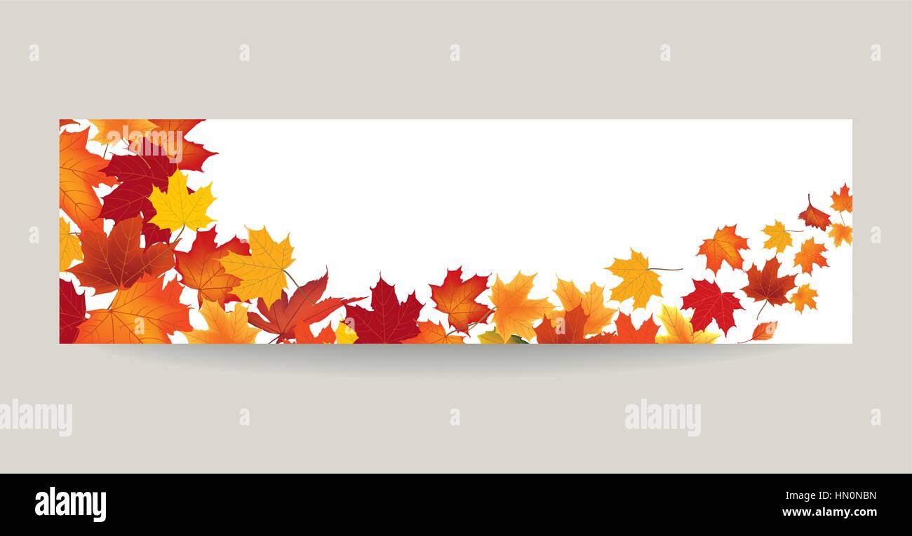Garden fallen leaves Stock Vector Images - Alamy