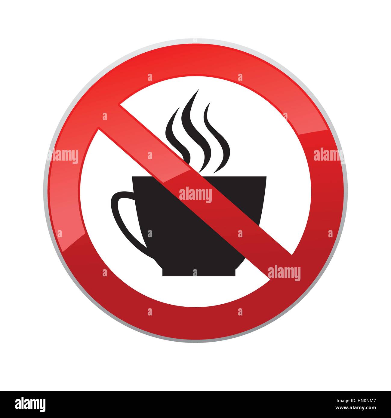 Drinks are not allowed. No coffee cup icon. Hot drinks symbol. Take ...