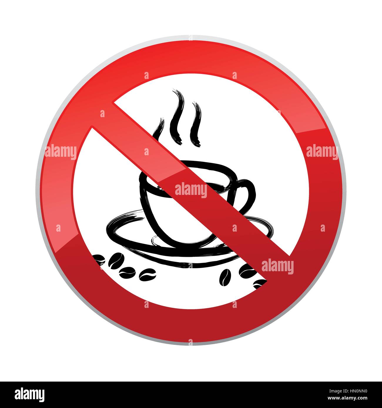 Caution hot drink Stock Vector Images - Alamy