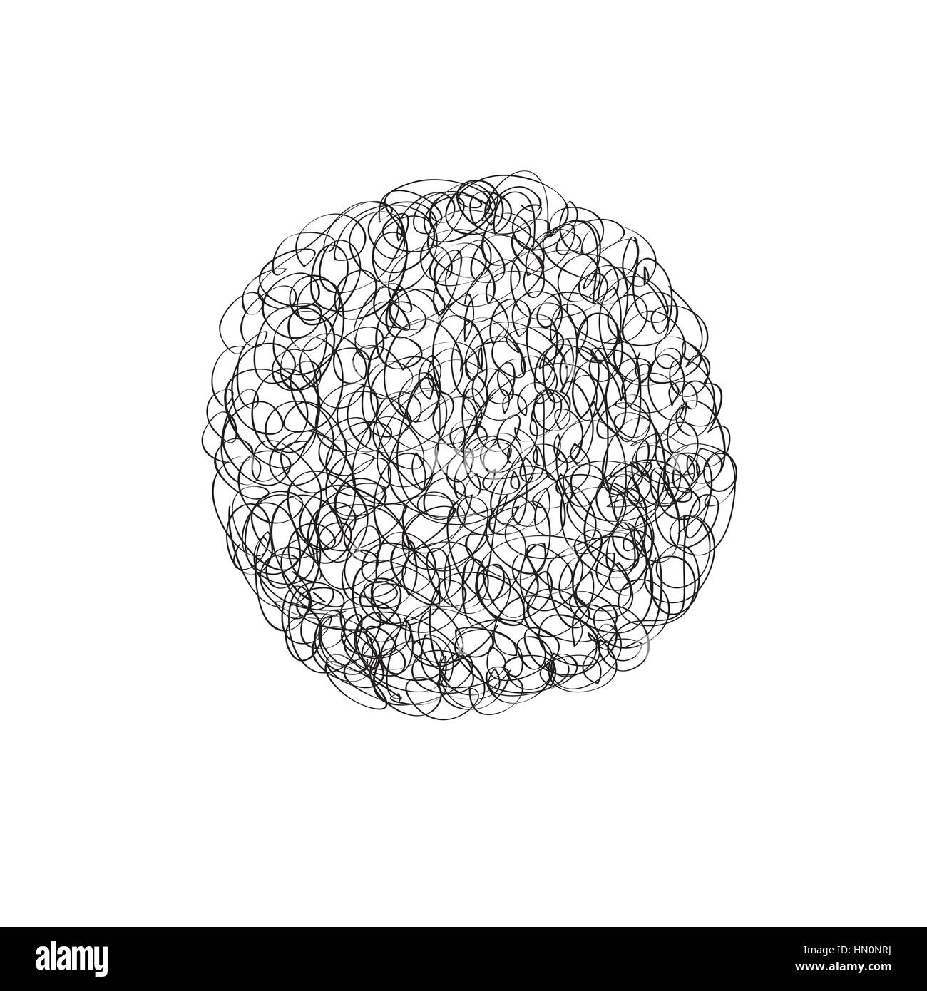 Hand drawn cloud and shadow. concept of stressful, confused ...