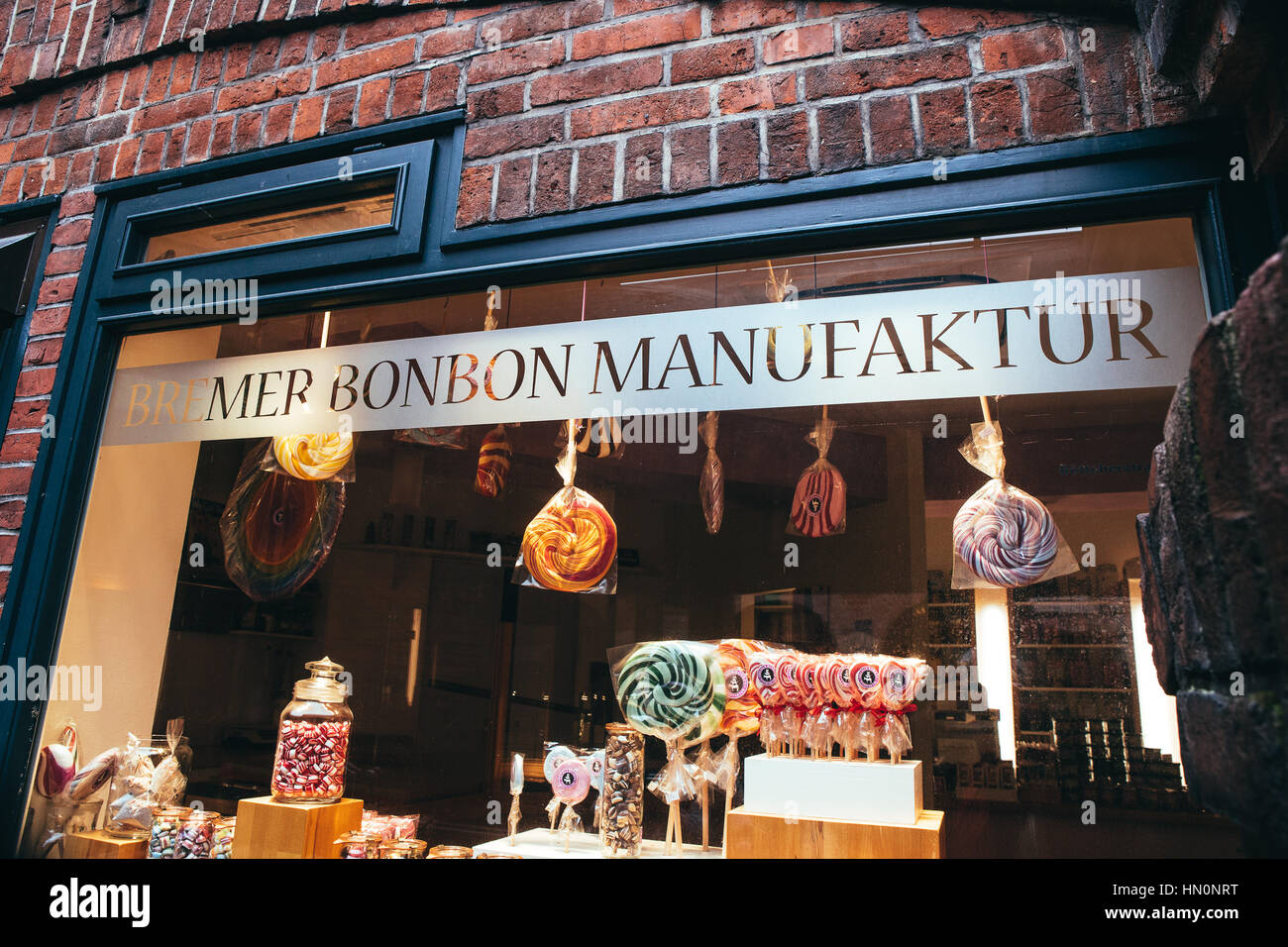 Candy Factory AltStadt,Old city Bremen, Germany Stock Photo - Alamy