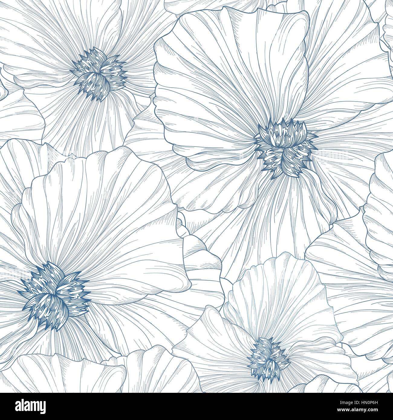 Floral seamless pattern. Flower background. Floral seamless texture ...