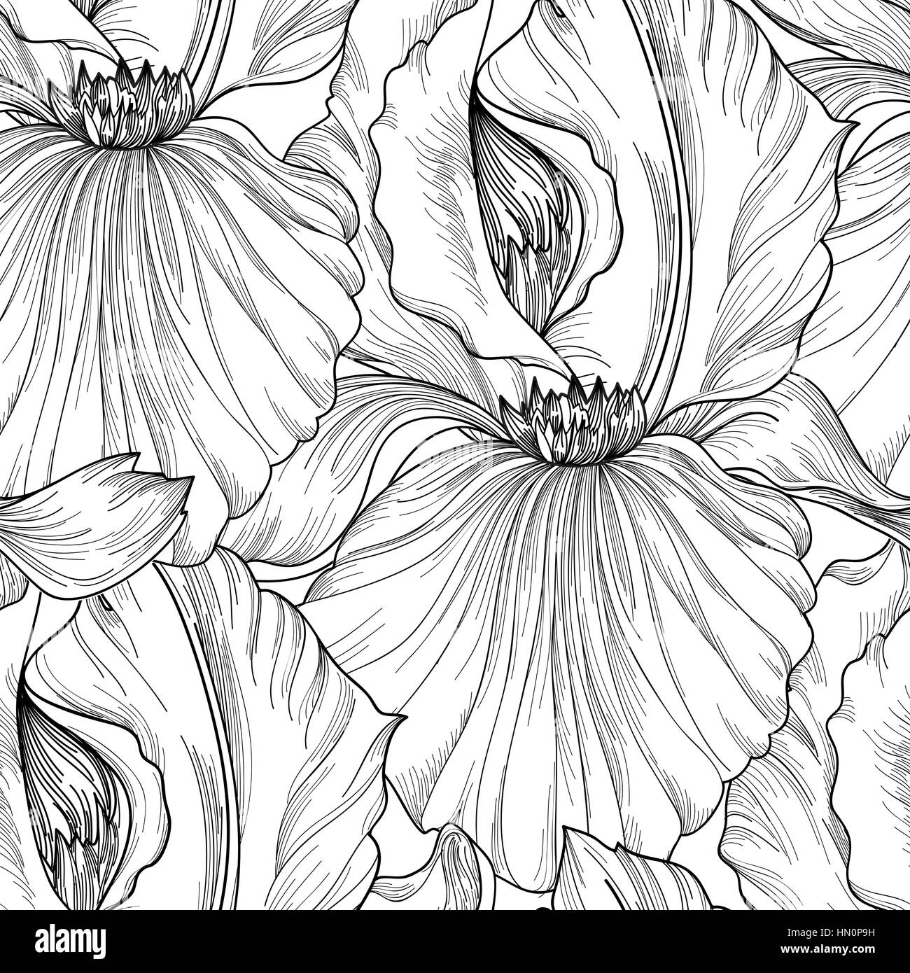 Floral seamless pattern. Flower background. Floral seamless texture ...