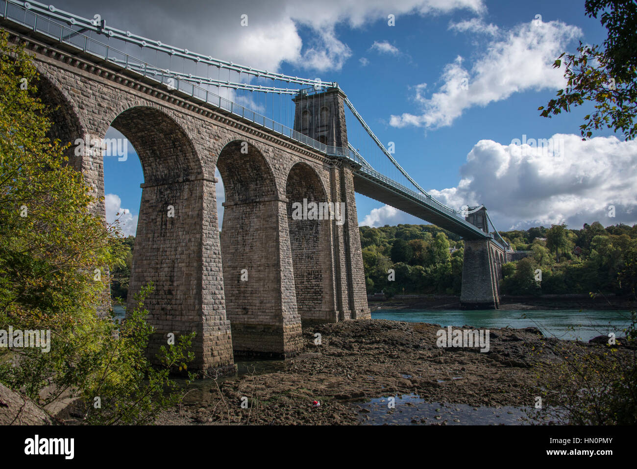 Menai bridge construction hi-res stock photography and images - Alamy
