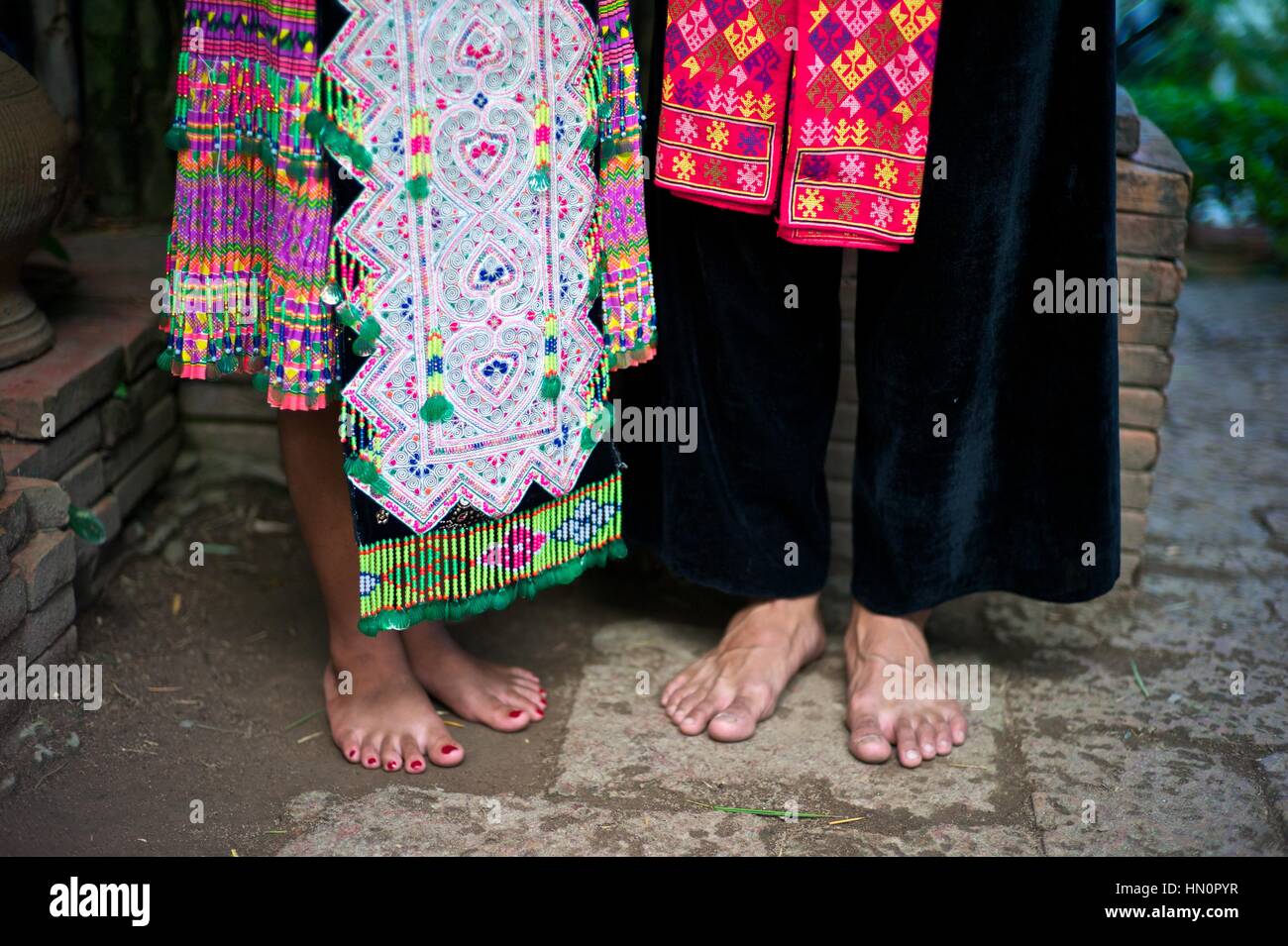 Hmong bride wedding dress, originally from China. Bride: Zao yang and ...