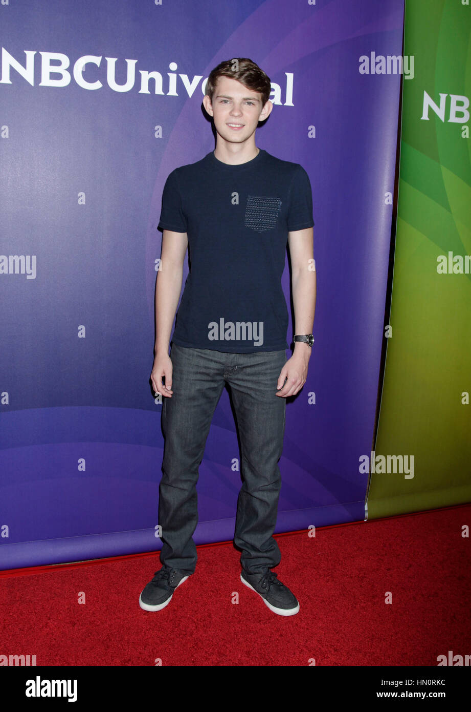 Robbie Kay arrives at the NBCUniversal Press Tour at the 2015 TCAs on ...