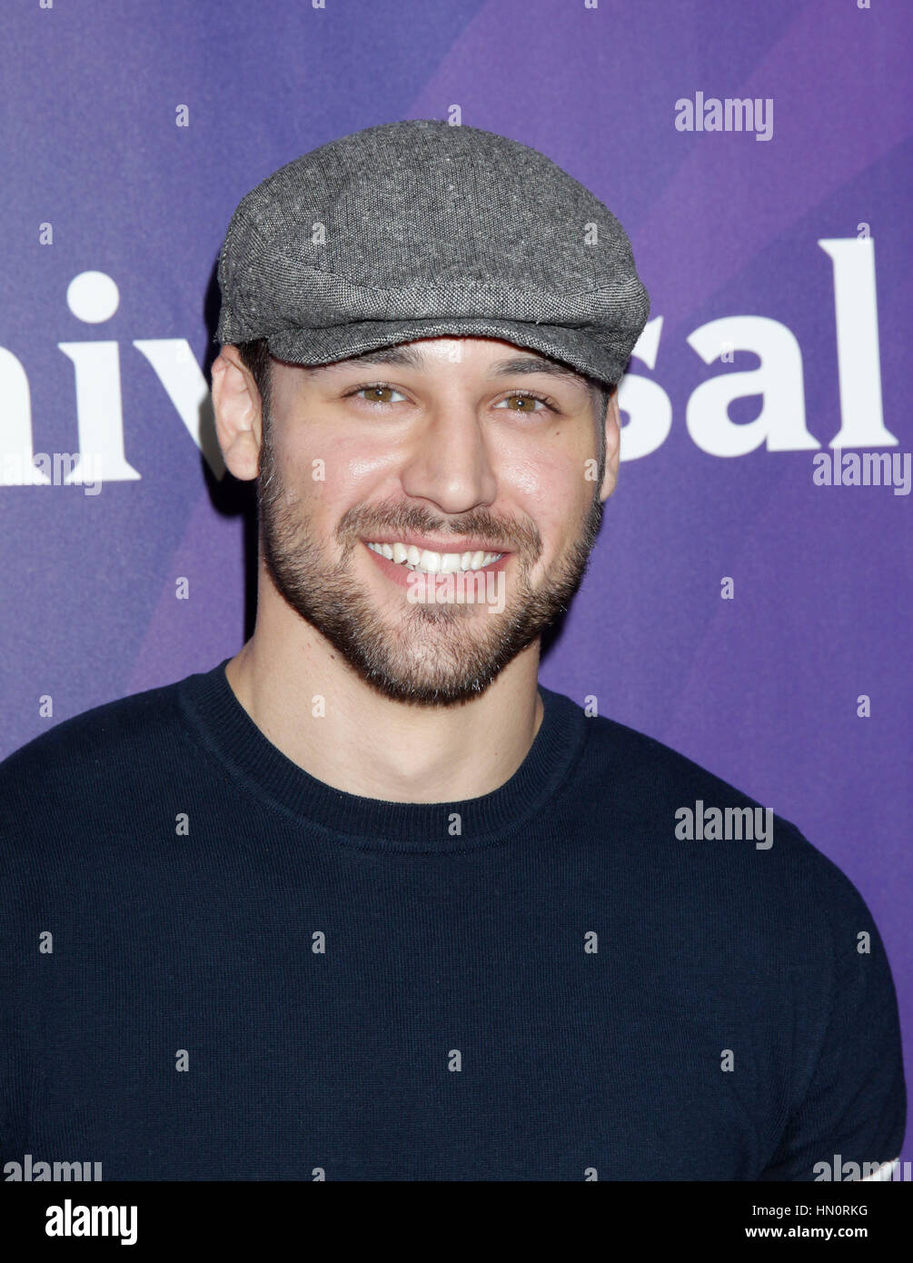 Ryan Guzman arrives at the NBCUniversal Press Tour at the 2015 TCAs on ...