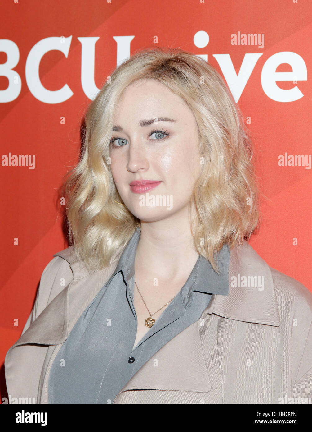 Ashley Johnson arrives at the NBCUniversal Press Tour at the 2015 TCAs ...