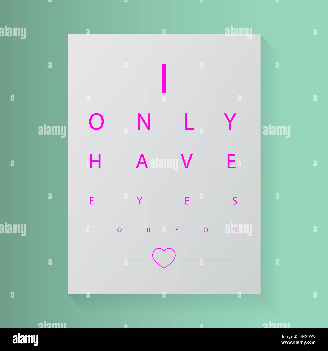I only have eyes for you sign. Valentine's day. Vector illustration ...