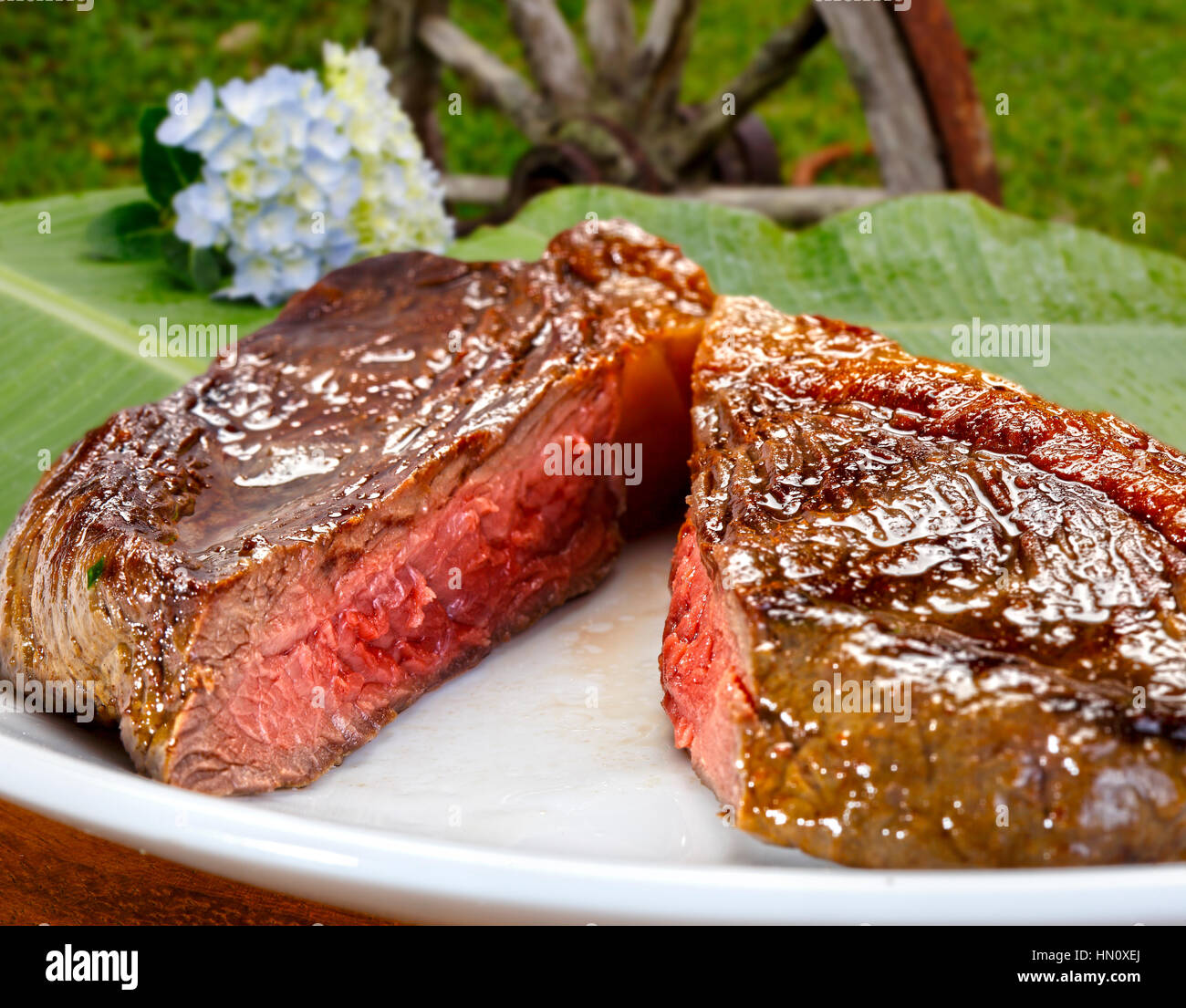 Grilled beef steak Stock Photo - Alamy
