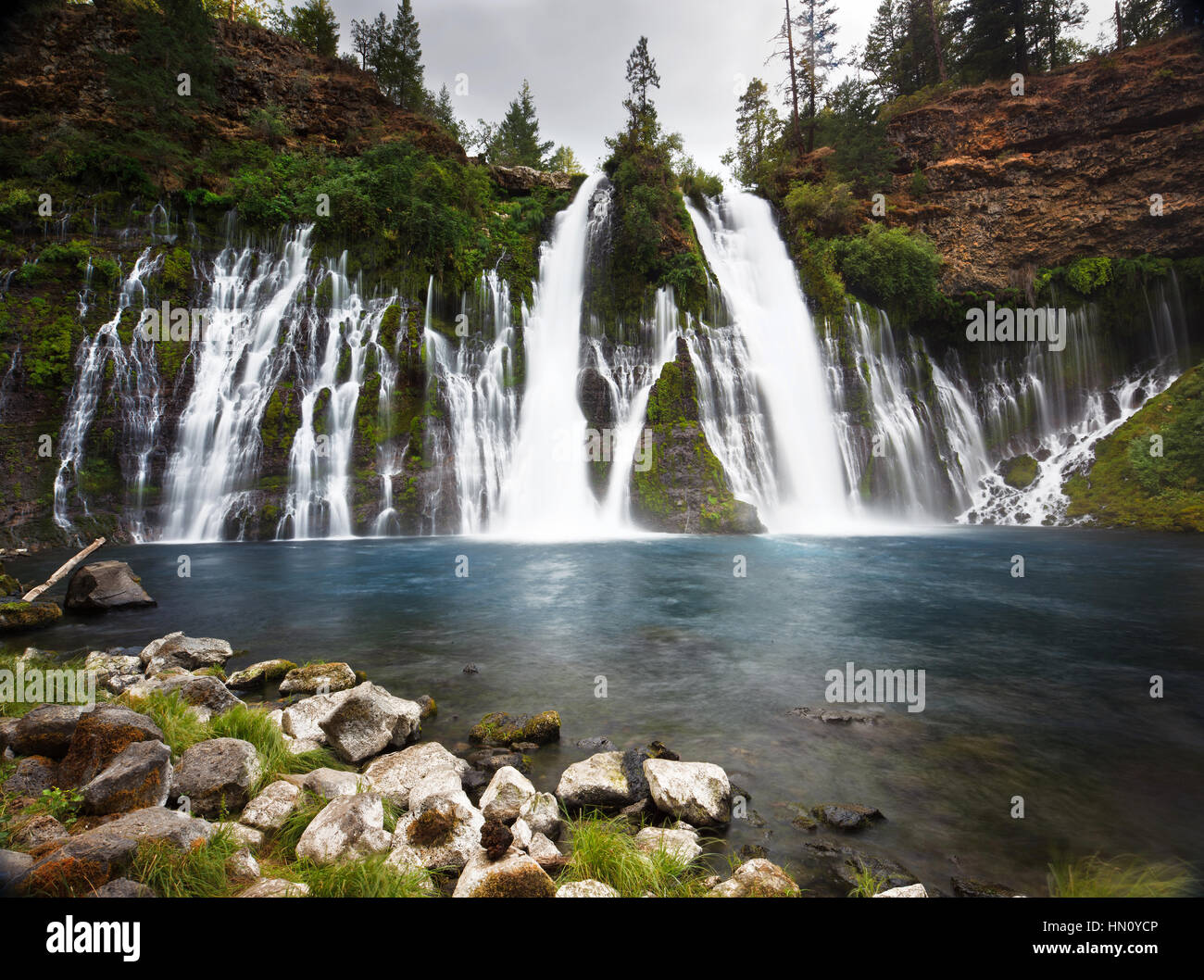 Long exposure burney falls hi-res stock photography and images - Alamy