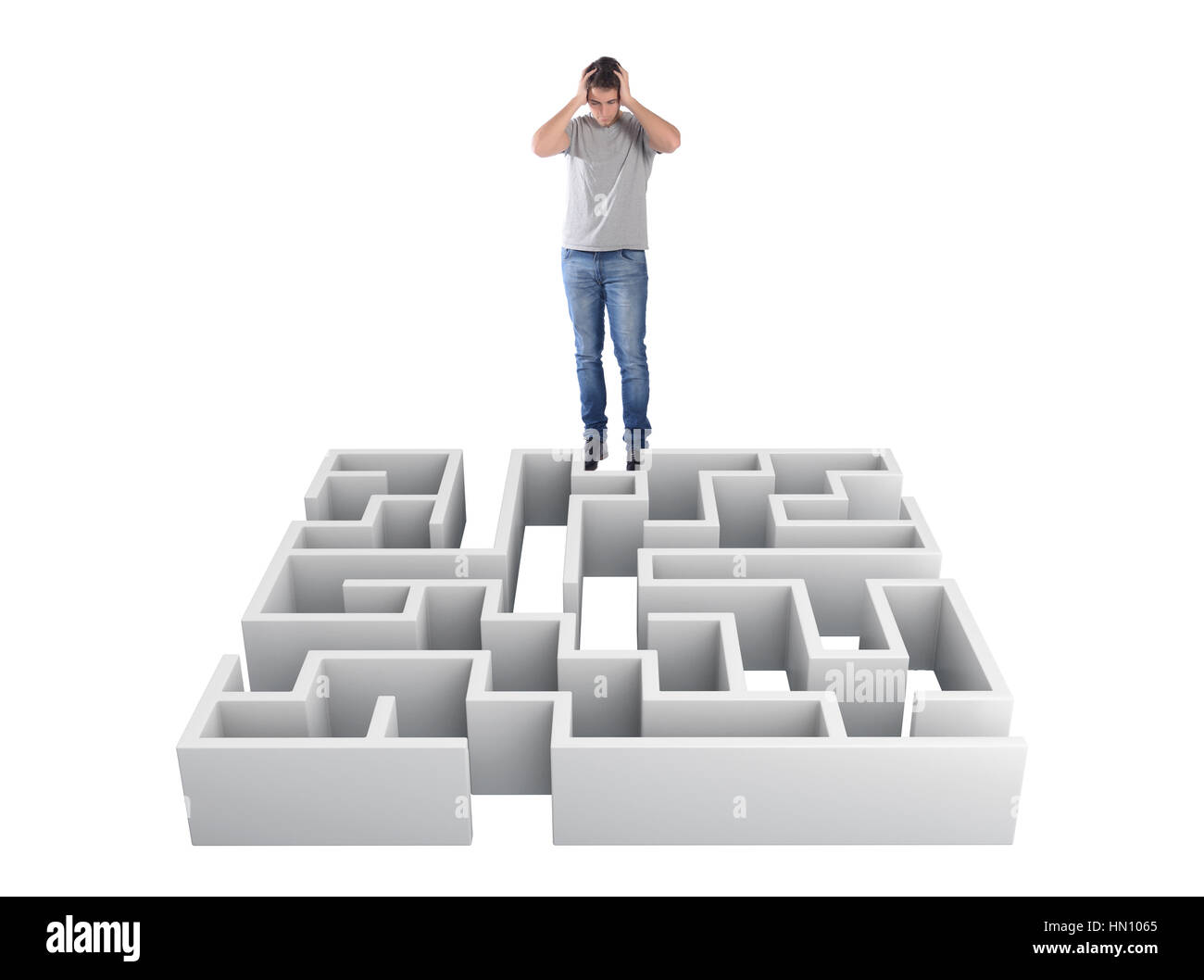 Confused person puzzle hi-res stock photography and images - Alamy