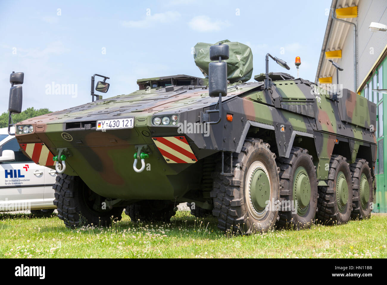 BURG / GERMANY - JUNE 25, 2016: german armoured ambulance vehicle ...