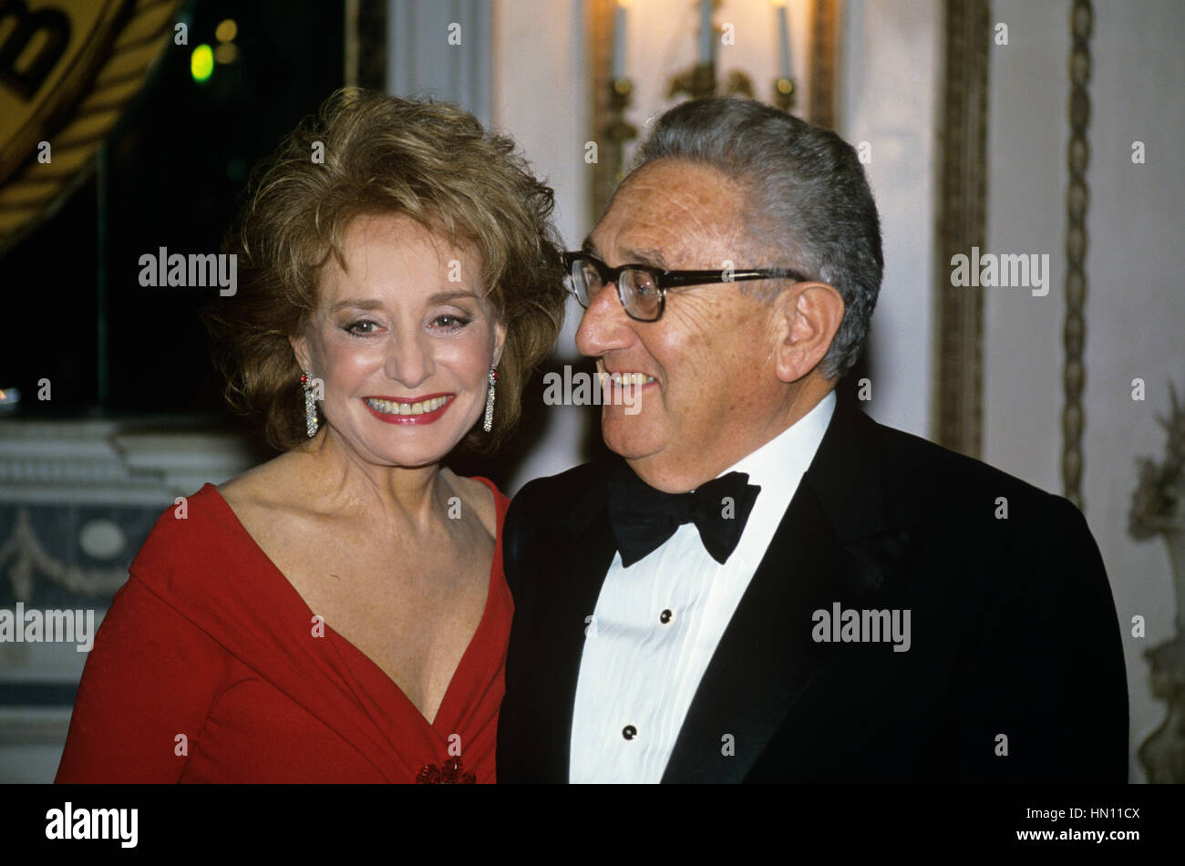 Barbara Walters and Henry Kissinger at the Waldorf Astoria ...