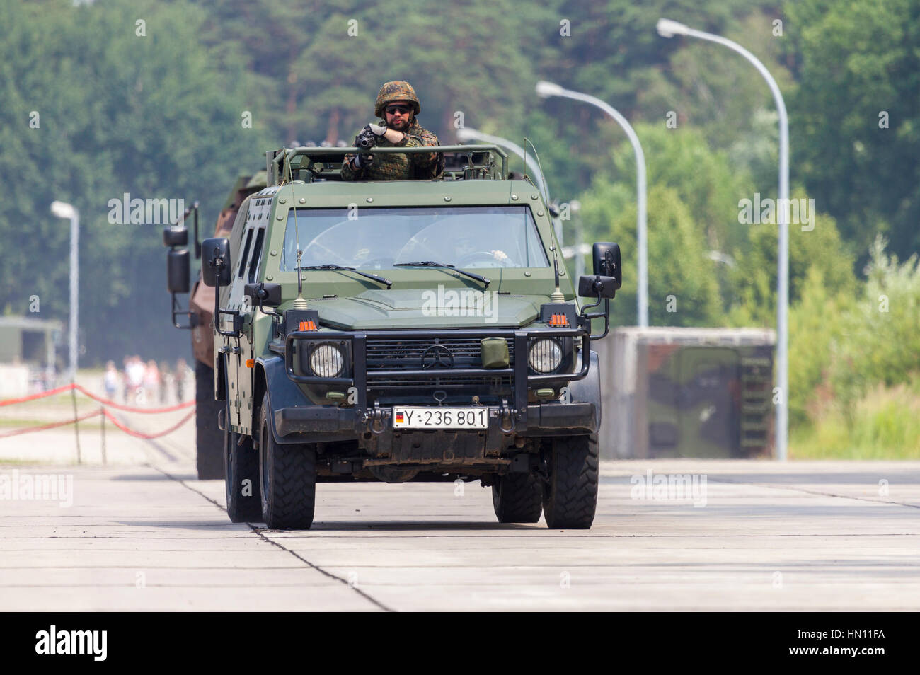 BURG / GERMANY - JUNE 25, 2016: german light armoured patrol vehicle ...