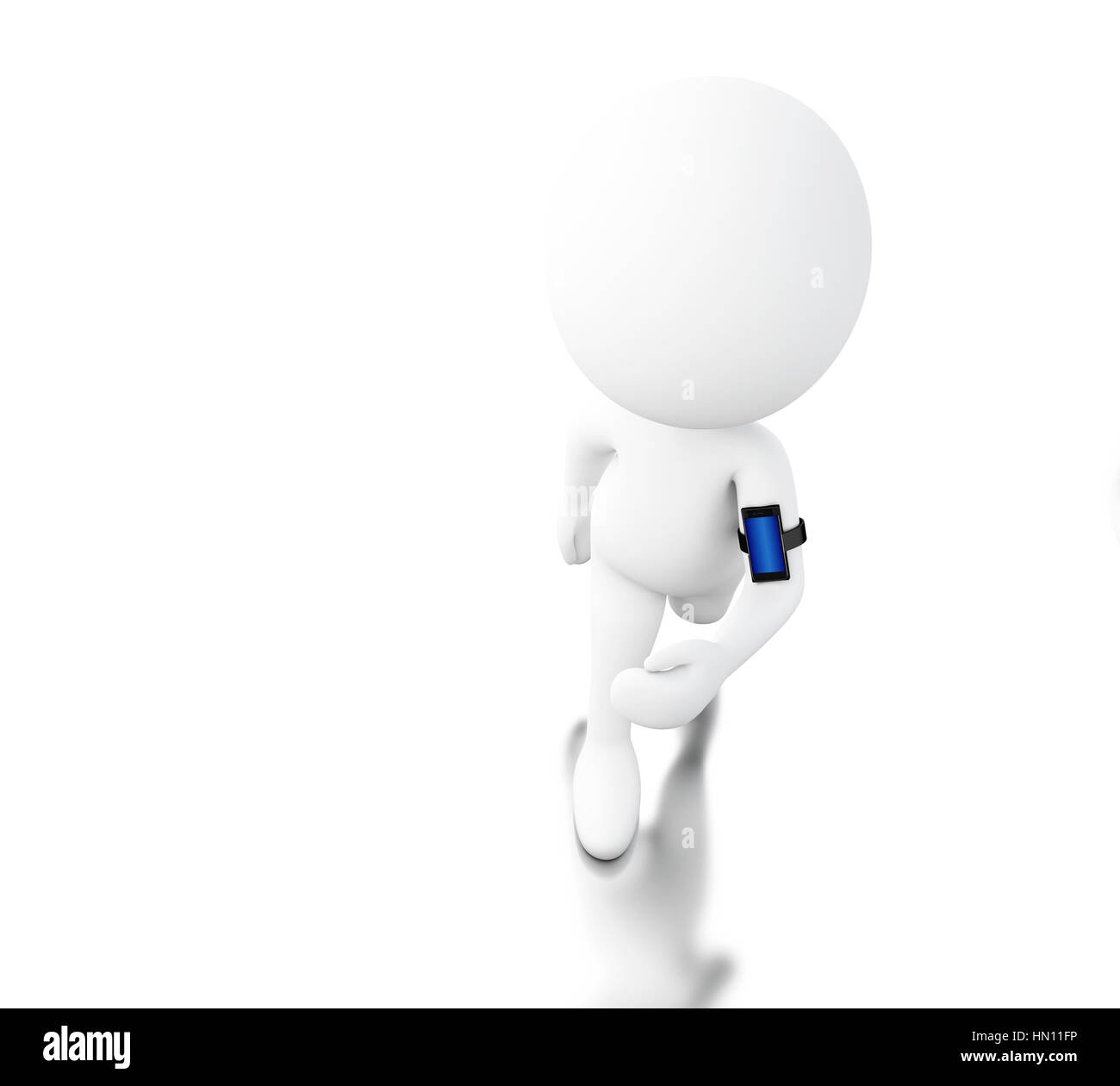 3d body running not anatomy hi-res stock photography and images - Alamy