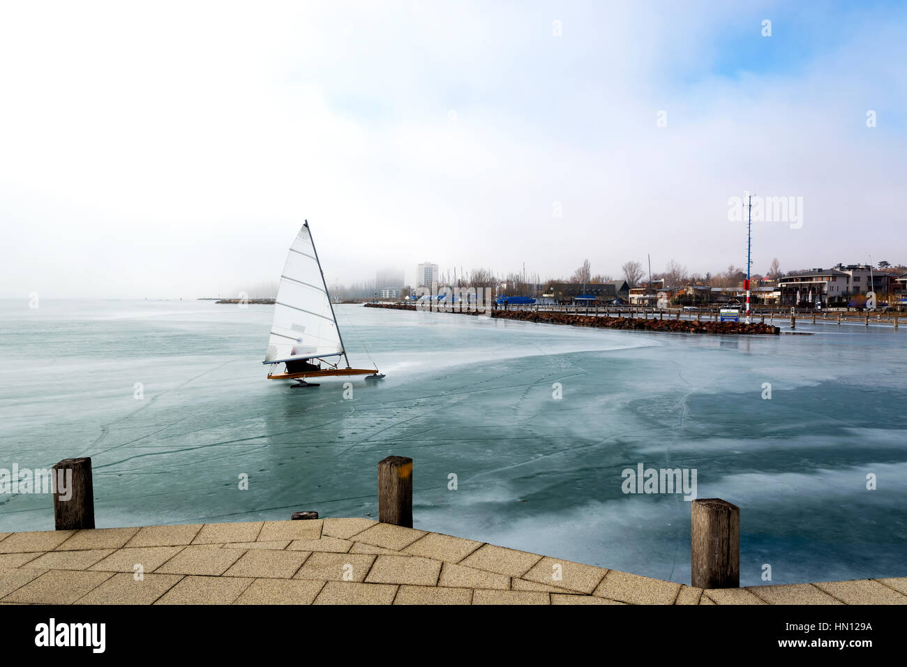 Frozen lake balaton hi-res stock photography and images - Alamy