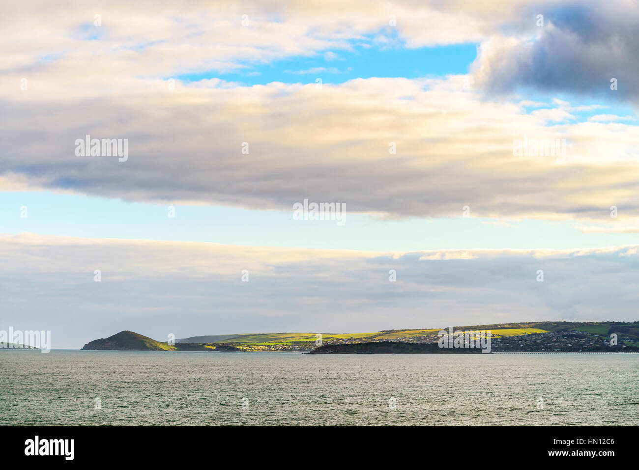 Fleurieu Peninsula minimal landscape view from Horseshoe bay, South ...