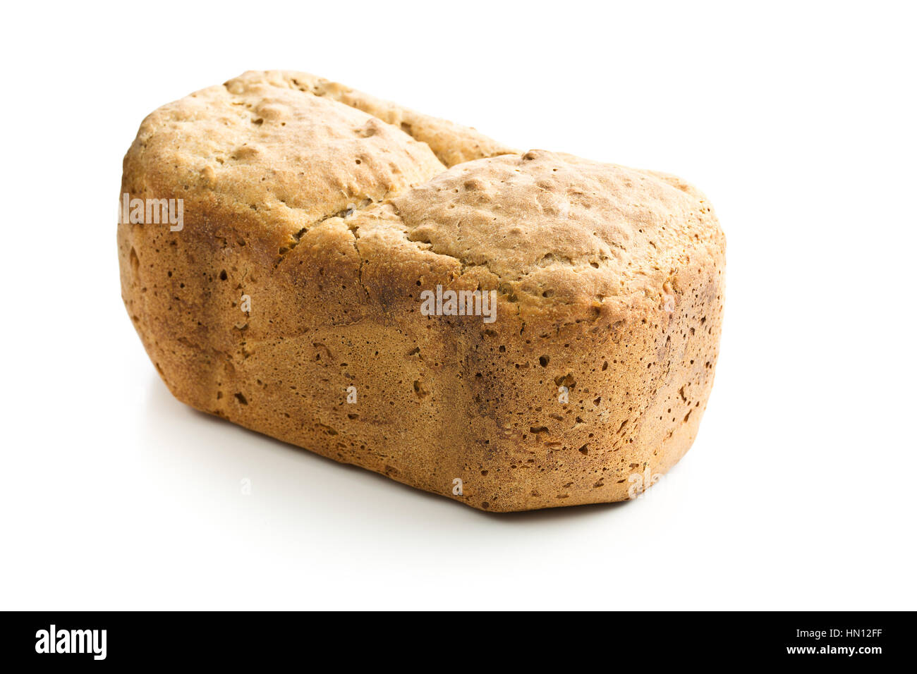 Homemade wholemeal bread isolated on white background Stock Photo - Alamy