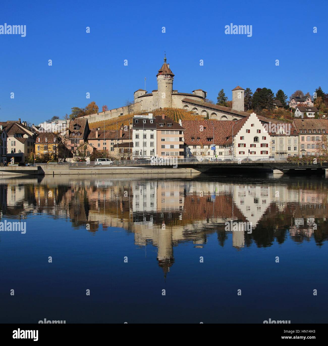 Schaffhausen munot castle switzerland europe hi-res stock photography ...