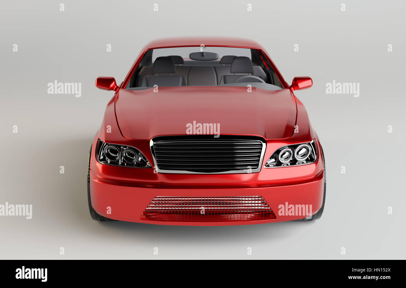 Brandless Generic Red Car Stock Photo - Alamy