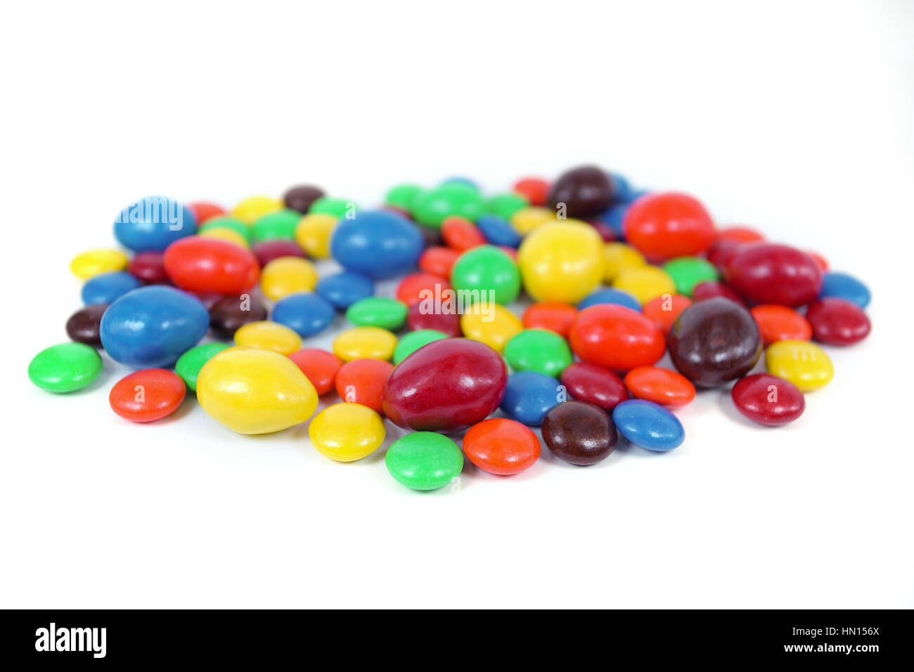 Selective focus Colorful sweet candy isolated on white background Stock ...