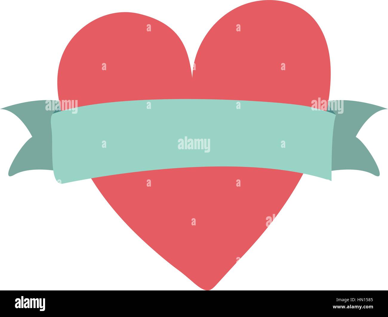 heart with label love design vector illustration Stock Vector Image ...