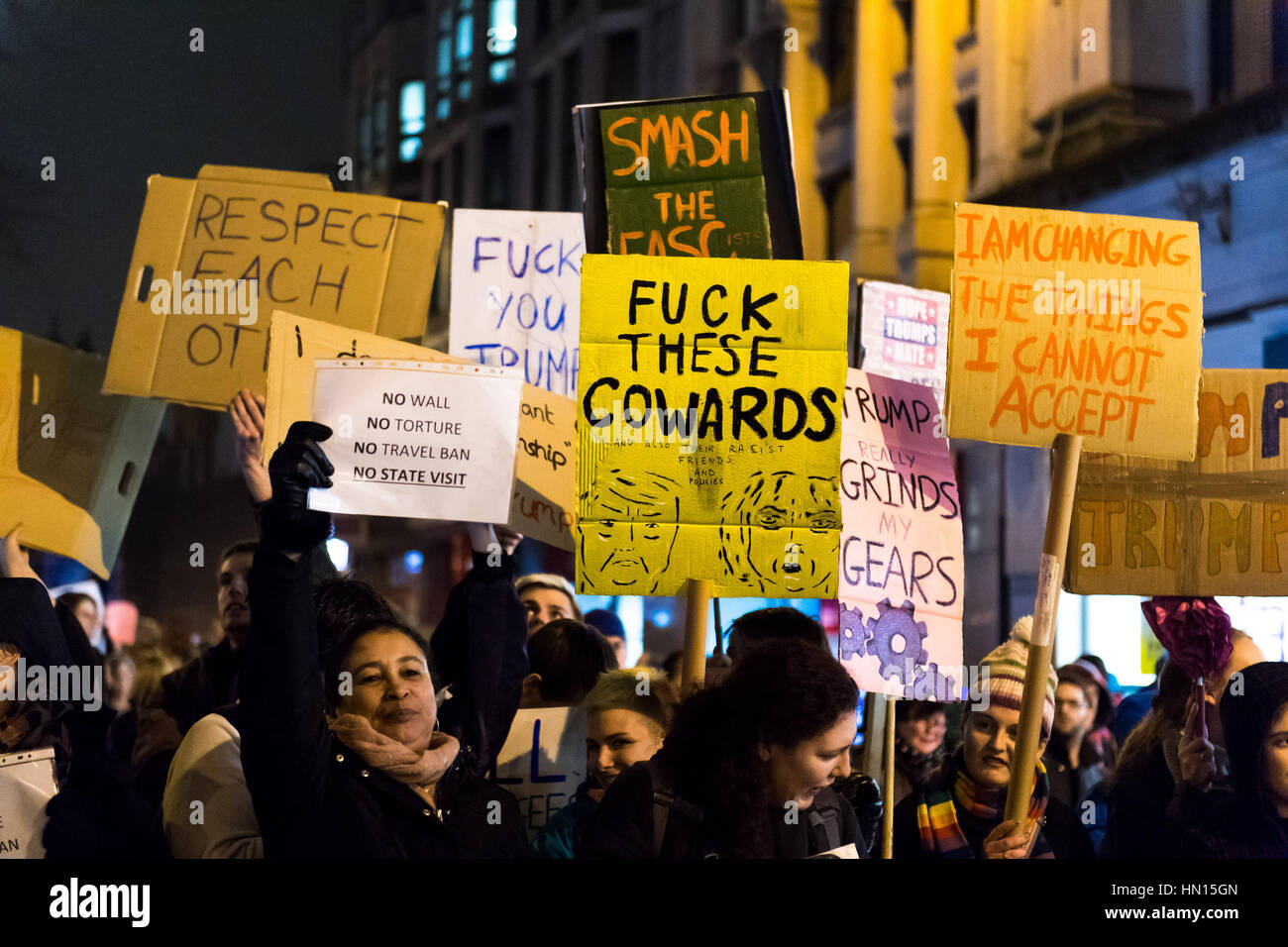 Cardiff protest march hi-res stock photography and images - Alamy