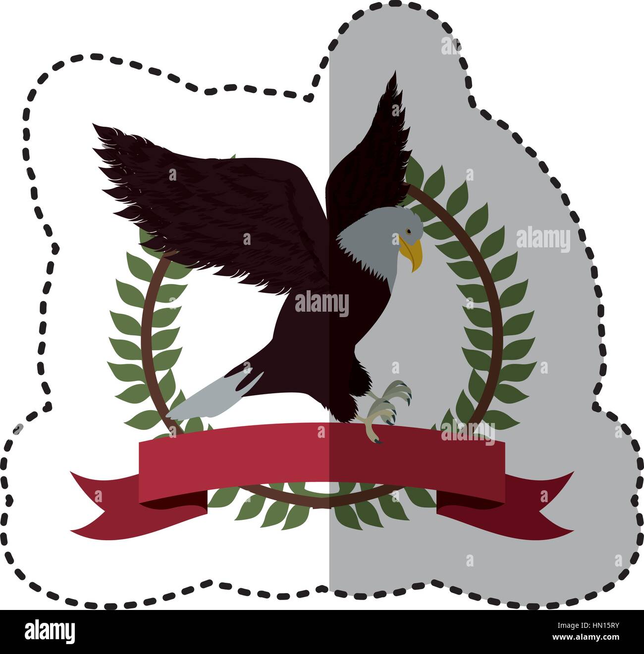 Eagle feather crown Stock Vector Images - Alamy