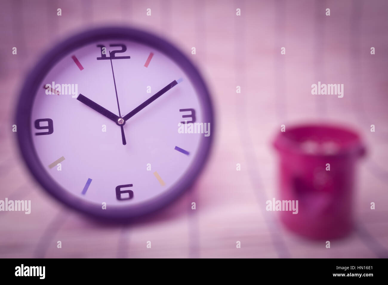 Blur concept:clock and red heart,Love and time concept for background ...
