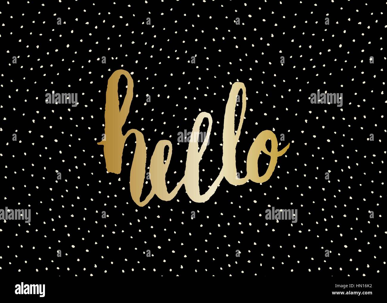 Typographic design greeting card for Valentine's Day with text "Hello ...