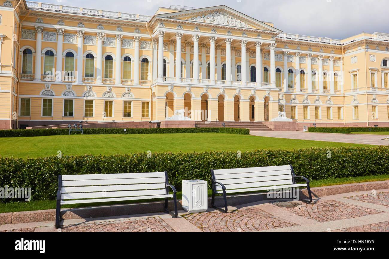 Mikhailovsky Palace, main building of the Russian Museum, Arts Square ...