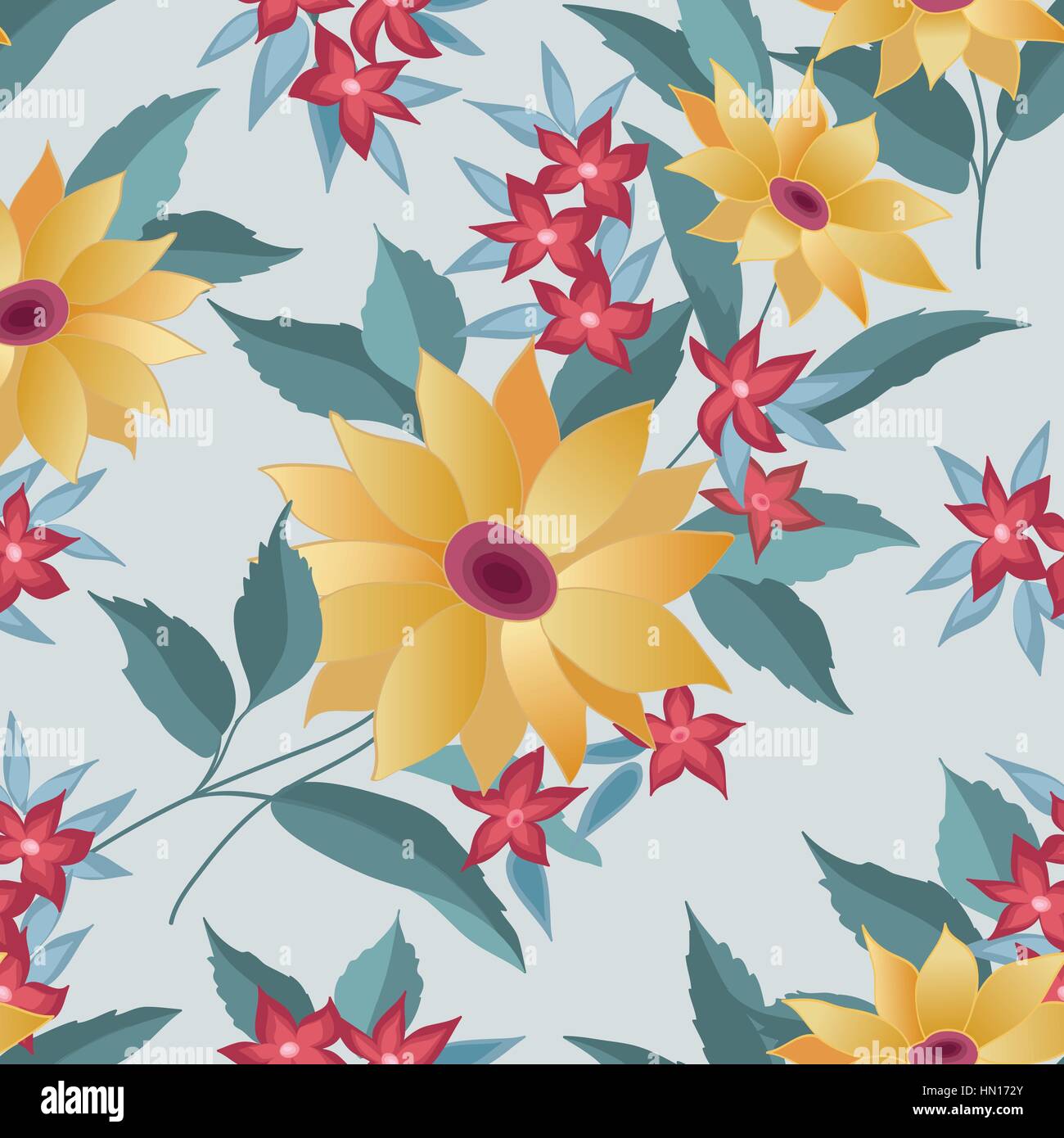 Floral seamless pattern. Flower background. Floral tile spring texture ...