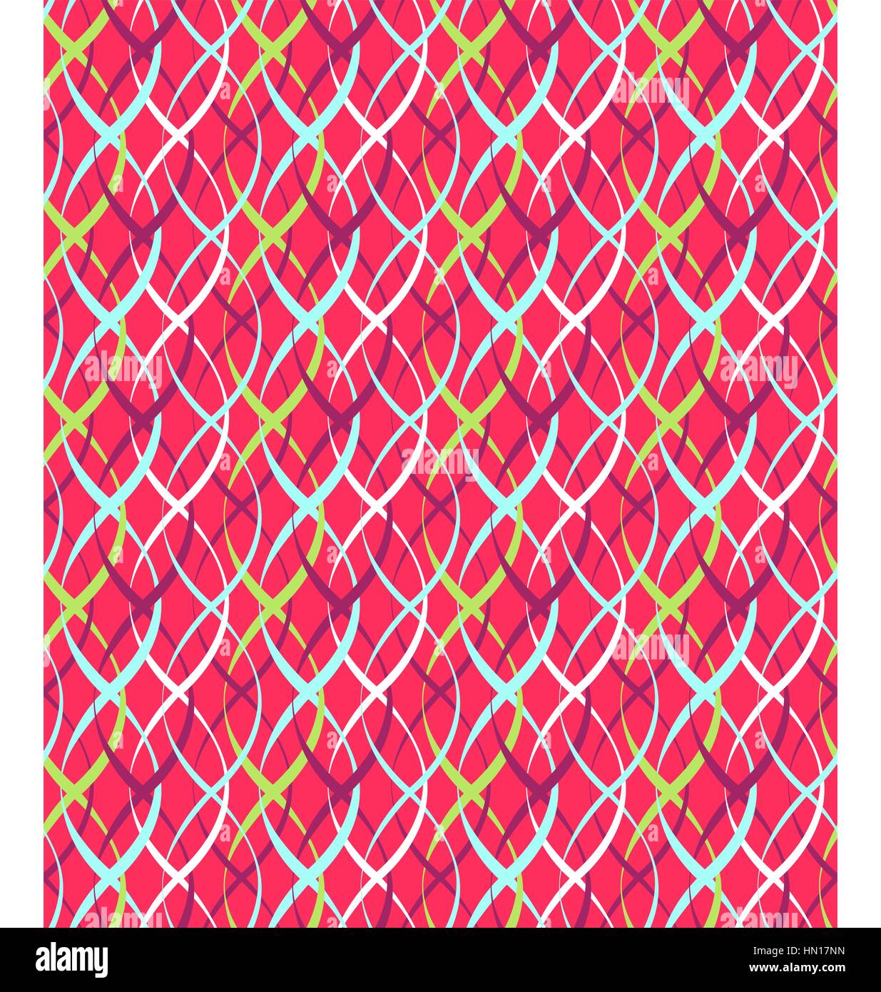 Seamless Bright Abstract Vertical Pigtail Pattern Stock Vector Image ...