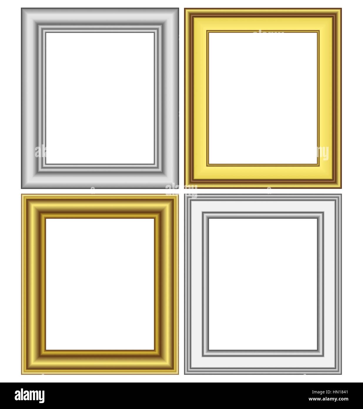 Silver framework Stock Vector Images - Alamy